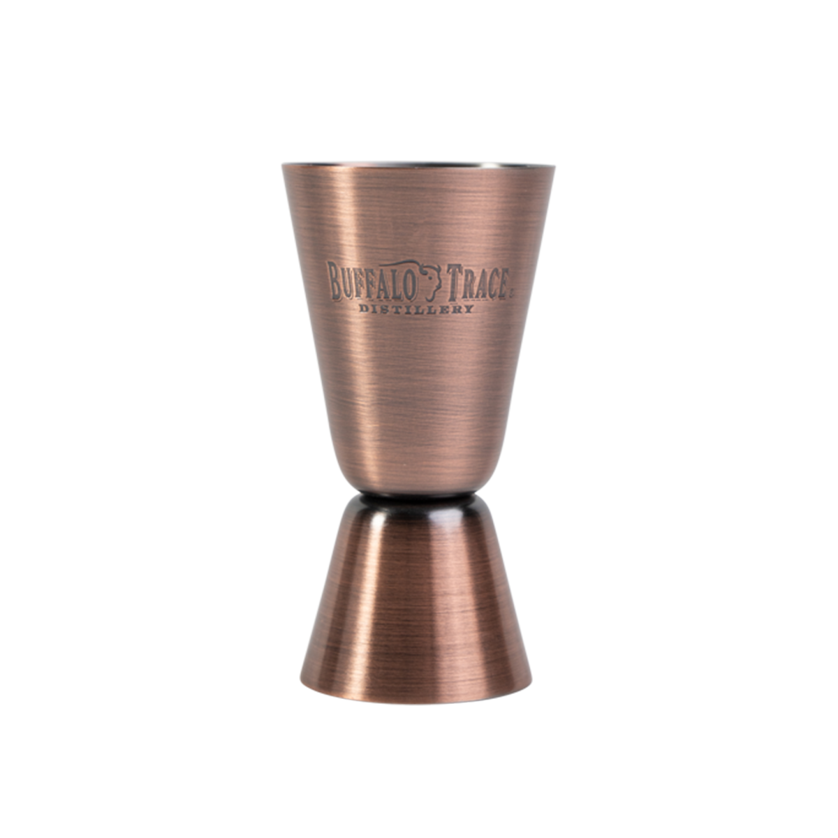 Buffalo Trace Engraved Copper Jigger - Dual-Measure Barware – Buffalo ...