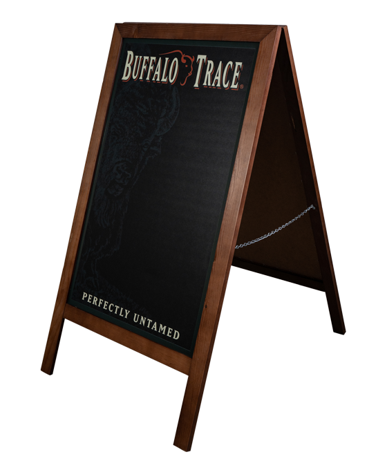 Buffalo Trace Bourbon Chalkboard Sign – Sidewalk Display – Buffalo ...