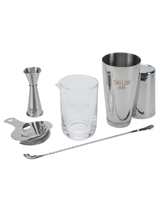 EH Taylor Essential Bourbon Cocktail Set – 5-Piece Bar Tools – Buffalo ...