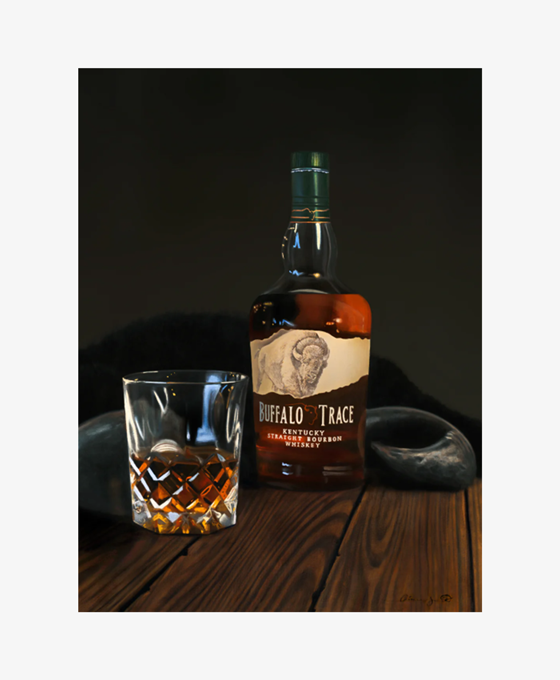 Aimee Smith Buffalo Trace Whiskey Still Life – 9x12 on Paper – Buffalo ...