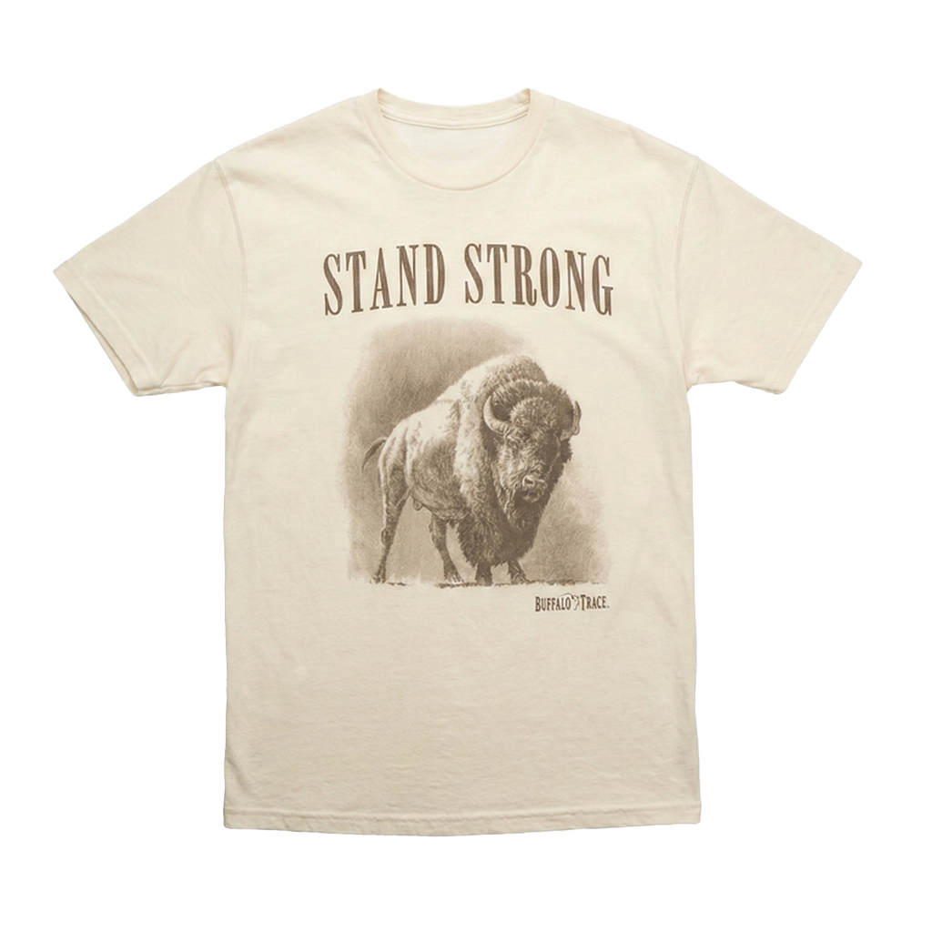 Buffalo Trace "Stand Strong" Throwback T-Shirt (Cream) – Buffalo Trace ...